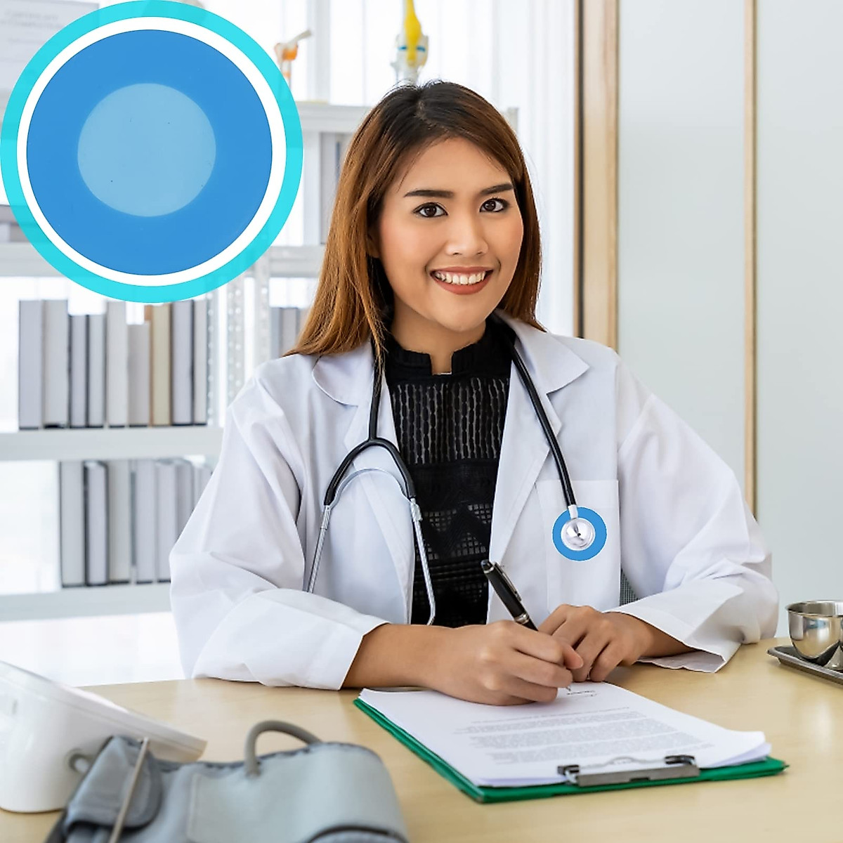 POPETPOP Stethoscope Cover - 10pcs Stethoscope Cover Soft Silicone Stethoscope Spare Parts Stethoscope Stethoscope Diaphragm Covers for Hospital Doctor