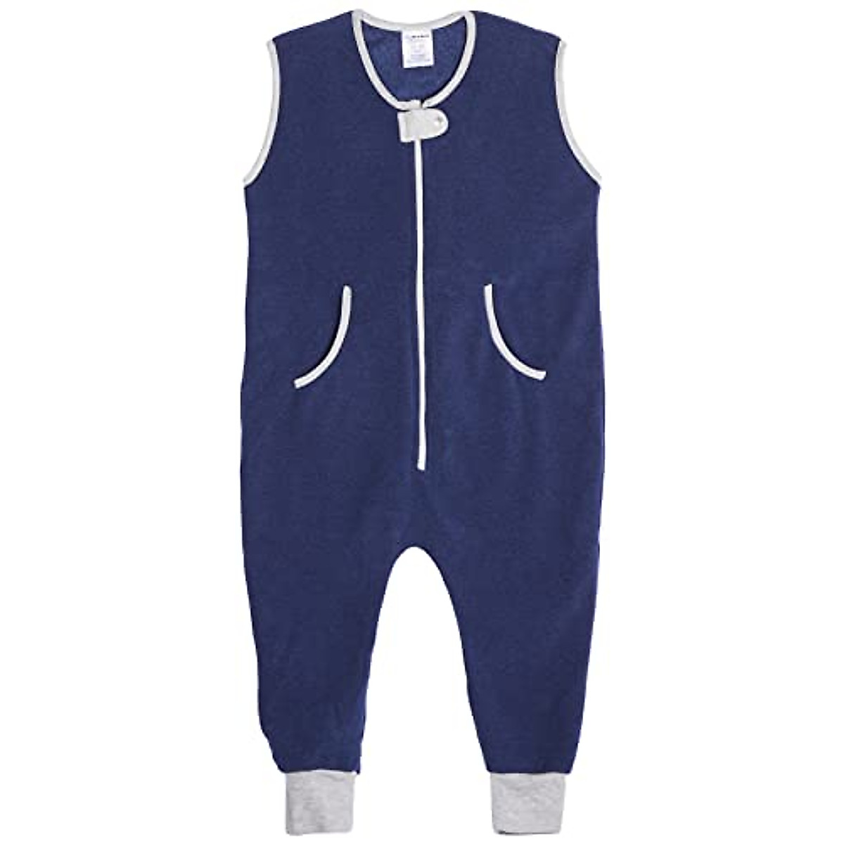 baby deedee Fleece Sack with Feet, Sleep Kicker, Toddler Wearable Blanket Sleeper, Navy, 2-4T (Pack of 1)