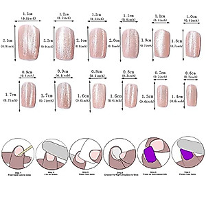 Press on Nails Cat Eye Effect Glossy Full Cover Short Almond False Nails for Women and Girls,24 Pcs Acrylic Nail Tips with Adhesive Tabs