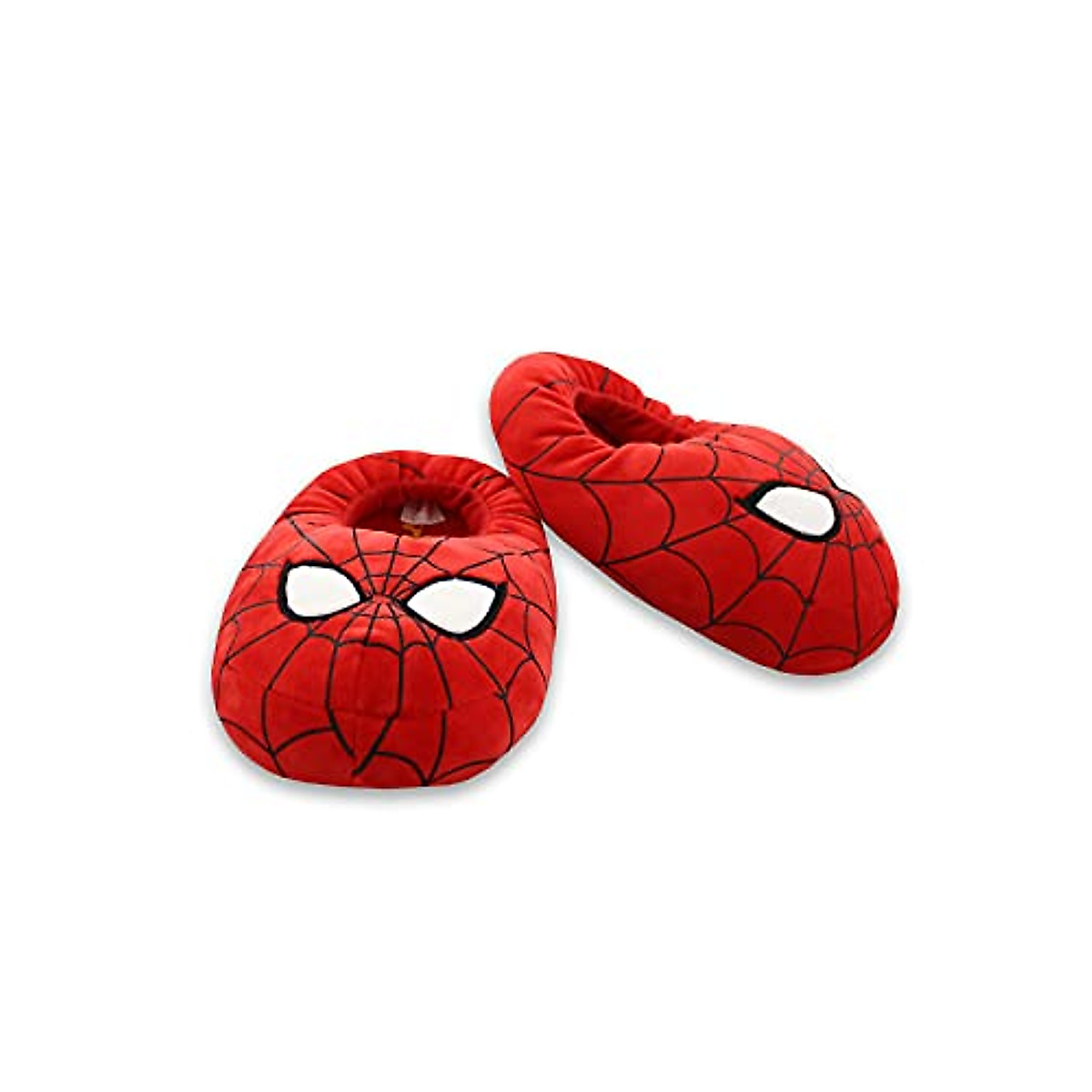 Marvel Avengers Spider-Man Kids Plush Mooshy Slippers (13-1 M US Little Kid, Red)