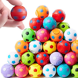 JOYIN 72 Pack Soccer Fidget Spinners, Kids Soccer Party Favors Fidget Toys Bulk, Goodie Bags Stuffers for Birthday Party, Treasure Box Toys for Classroom, School Reward