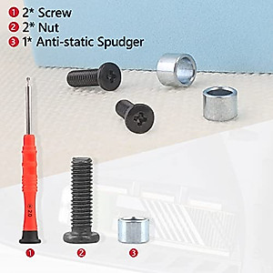 2PCS SSD Screw and Ring Spacer Replacement for Sony Playstation 5 PS5 Console Solid State Drive Repair Accessories with Screwdriver