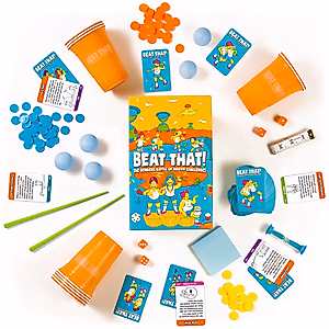 Gutter Games Beat That! - The Bonkers Battle of Wacky Challenges [Family Party Game for Kids & Adults]