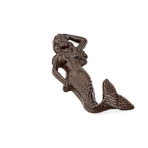 Cast Iron Mermaid Wall Hook