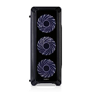 Zalman i3 Edge ATX Mid Tower Computer Case Gaming PC Case, Includes 4X 120mm White LED Fans, Acrylic Side Window, High Airflow Mesh Panel, USB 3.0,Black