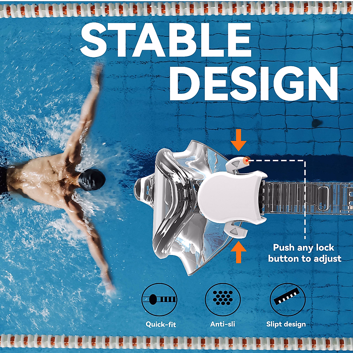 Whale Unisex-Adult Swim Goggles,Anti-Fog Swimming Goggles No Leaking for Men Women Youth, Clear Frame/Clear Lens