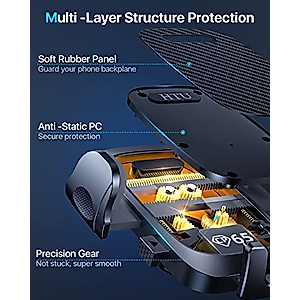 HTU Cell Phone Holder for Car [Powerful Suction Cup Never Fall] Universal Car Phone Holder Mount for Dashboard Windshield Air Vent Long Arm Cell Phone Car Mount Thick Case Heavy Phones Friendly