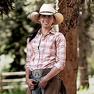 Western Cowboy/Cowgirl Initial Belt Buckle - Silver- Large, Letter Buckles For Men And Women M