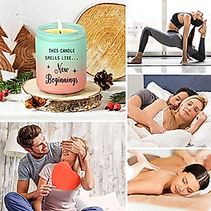 SOGLIM New Beginnings Candle, New Job Gifts for Women - New Beginnings Gifts for Women - Break Up Gifts - Graduation Gift Ideas, Divorce Gifts, House Warming Gifts, Congratulation Gifts for Women