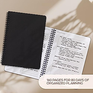 Simplified Daily Planner And Notebook With Hourly Schedule - Aesthetic Spiral To do List Notepad to Easily Organize Your Tasks And Appointments - Stylish Book And School Or Office Supplies For Women