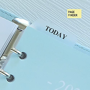 Fan&Ran 2023 Planner Binder Set A6 - Weekly and Monthly Refills, Budget Sheets, Cash Zipper Pocket, Personal Size, Sky Blue