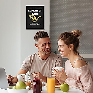 Remember Your Why - Motivational Wall Decor, Inspirational Wall Art Print For Home Decor, Office Decor, Classroom & College Dorm Decor. Great Gift of Motivation & Inspiration! Unframed-8 x 10"