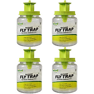 RESCUE! Outdoor Fly Trap - Reusable - 4 Traps