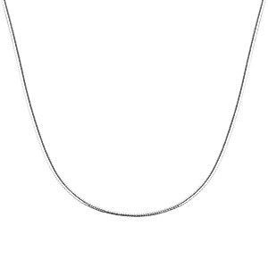 PORI JEWELERS 925 Sterling Silver Italian Magic Snake Chain Necklace - 16"-30" (20, 1.2MM, Silver)