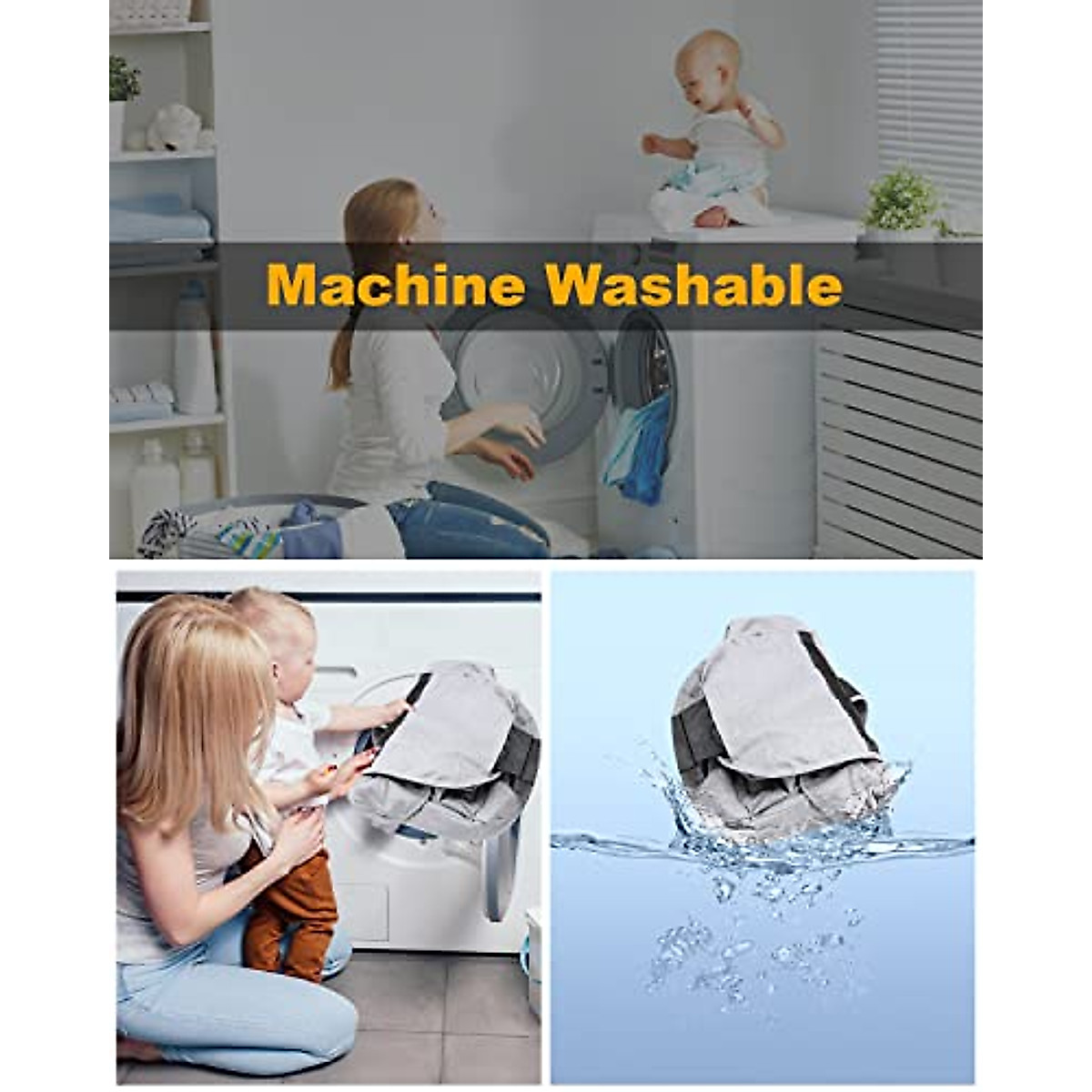 ATHRADIES Hook on High Chair with Mat, Clip on High Chairs for Babies and Toddlers, High Chair That Attaches to Table, Portable High Chair for Travel, Travel High Chair with Carrying Bag,Grey