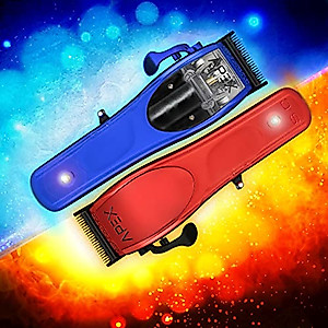 Stylecraft Super-Torque Apex Professional Metal Hair Clipper, Black Diamond Carbon Blades, 8 Magnetic Dub Guards, USB Rechargeable 4-Hour Run-time