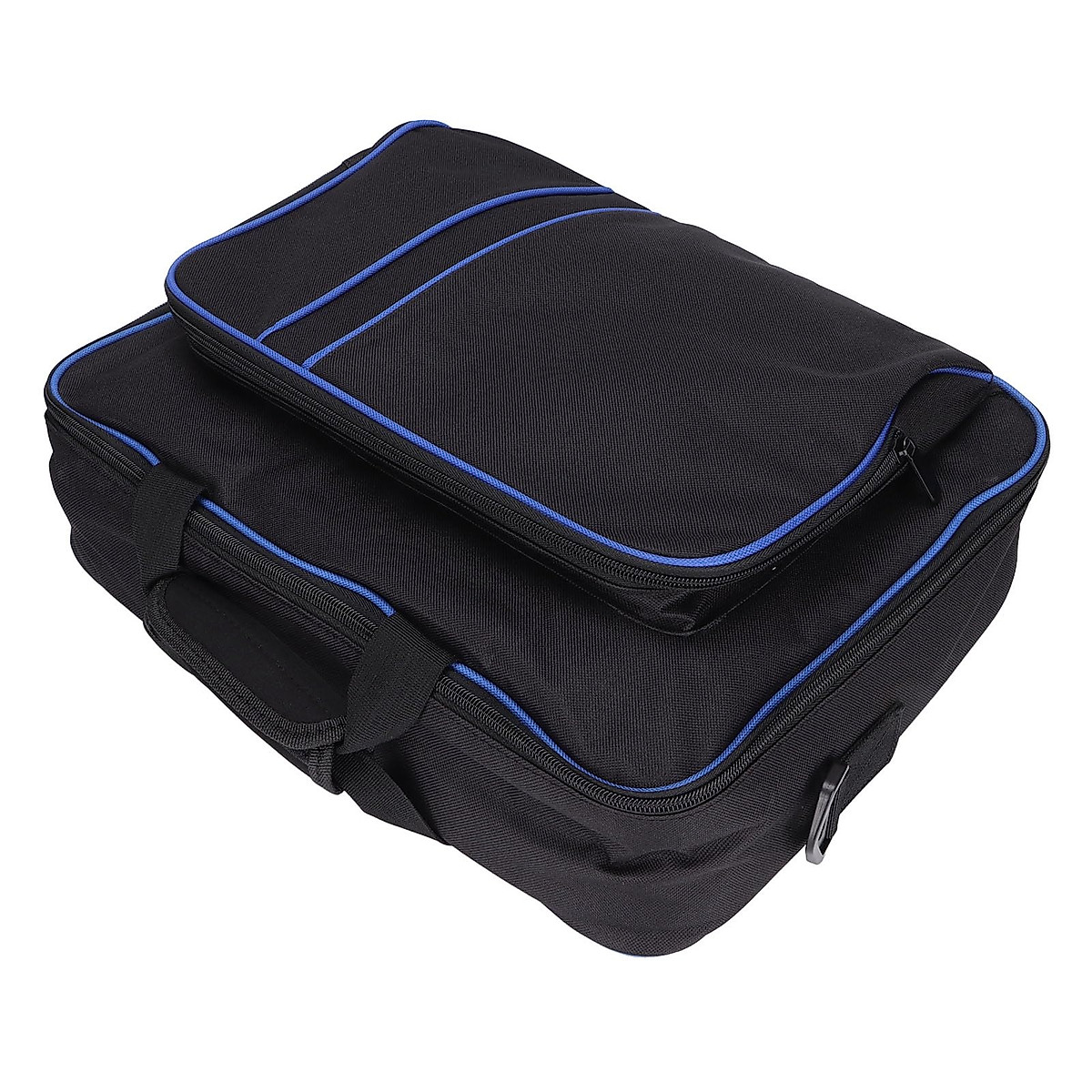 Travel Carrying Bag Portable Travel Carrying Bag Large Capacity Protective Console Case for PS5 Games Controller and Game Console Storage Pack for PS5(Blue Black)