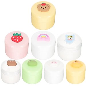 8pcs Cosmetic Bottle Makeup Container Lotion Cream Containers Lotions Container Cosmetic Jars Body Butter Containers Empty Cream Lotions Jars Sample Containers Eye Cream Jar