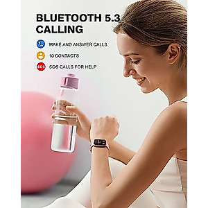 Smart Watch for Women Men with Bluetooth 5.0 Call SOS,14-Day Battery Life,1.83" Fitness Tracker Watch with [24H Heart Rate SpO2 Sleep Monitor],5ATM Watreproof Calculator Music Speaker for Android&iOS