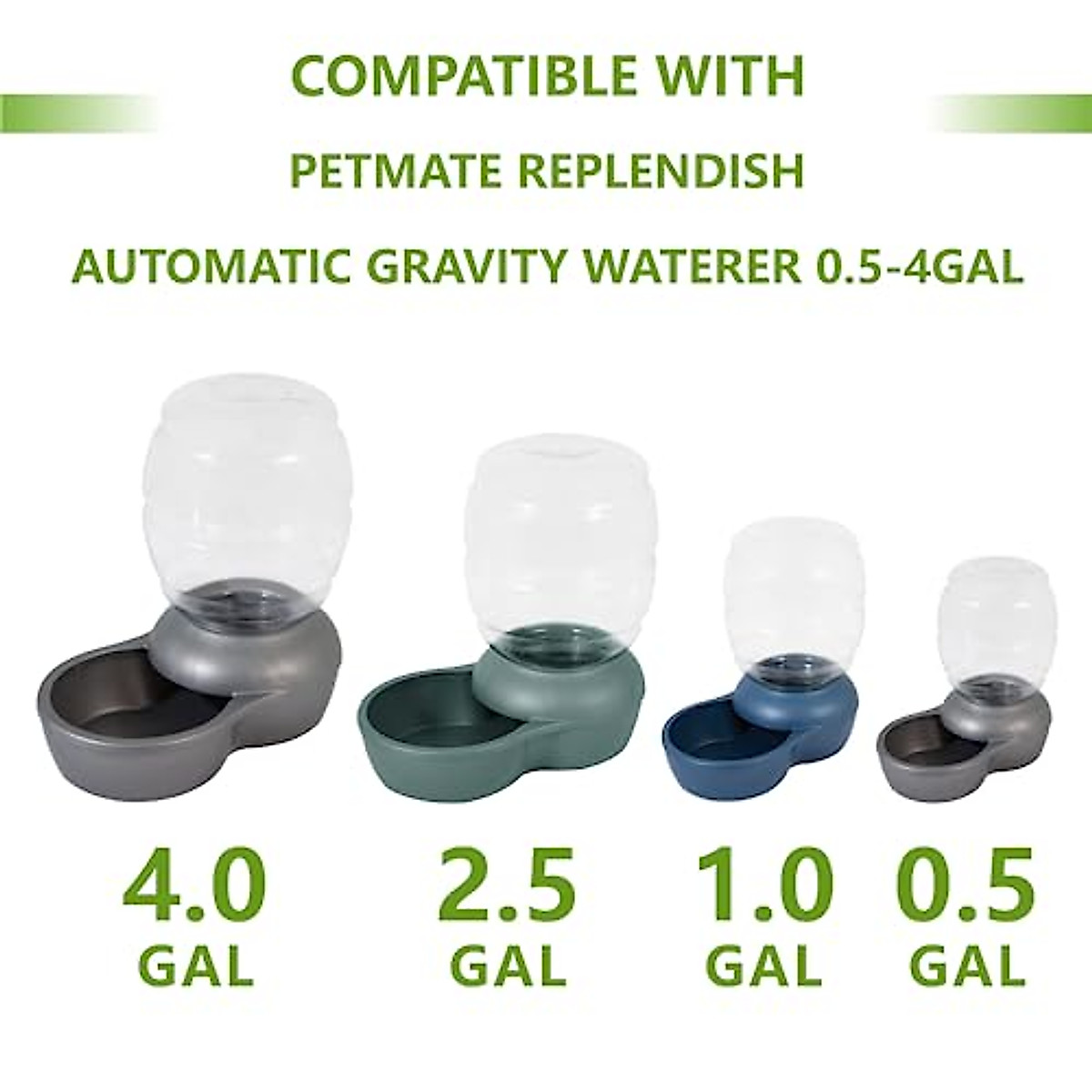 TOGGATH 12 Pack Pet Dog Water Fountain Charcoal Replacement Filters Compatible with Petmate Replendish Mason Gravity Waterers 0.5-4 GAL Automatic Dog Cat Water Bowl Dispenser Filters Replacement