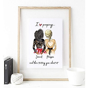 Personalized Best Friend Print Art You are my rock for any special occasion, Christmas best friends gifts 2023, perfect gift for female best friend, distance gifts for bff (UNFRAMED)