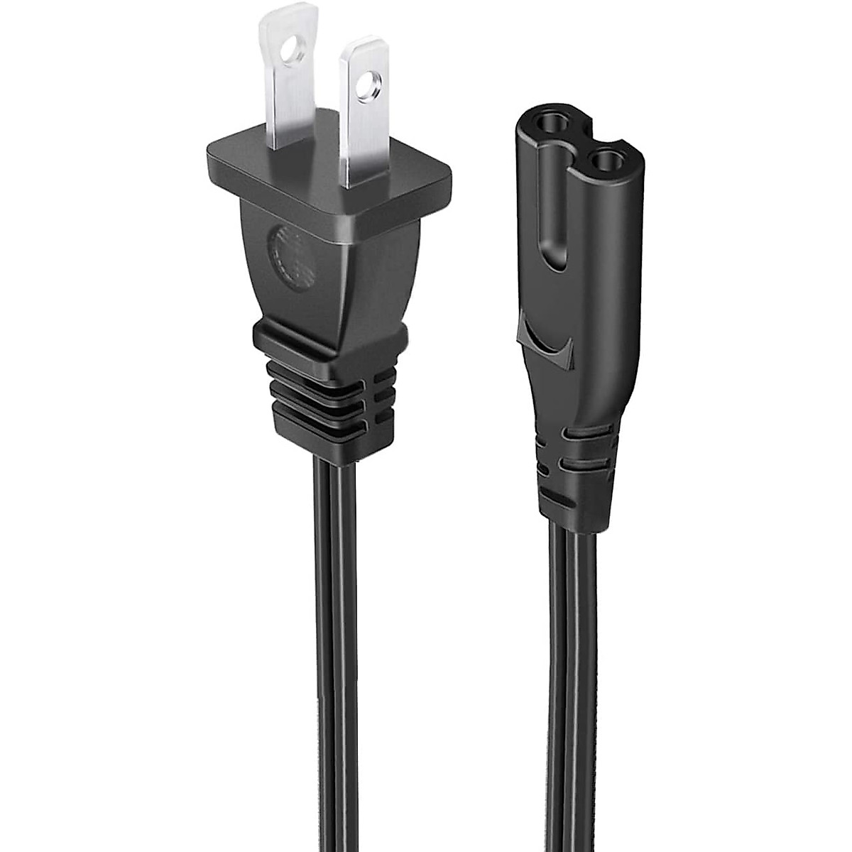 DIGITMON 15FT Premium 2-Prong Replacement AC Power Cable Compatible for Microsoft 1681 Xbox One S Models Power Supply Adapter Brick