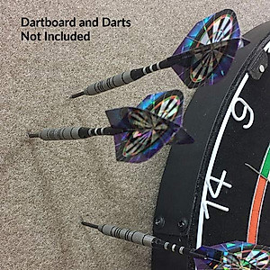 Dart-Stop 29 inch Black Octagon Pro Dart Board Backboard | Wall Protector | Dartboard Surround