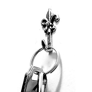 Norma Jean Designs Mini Metal Fleur De Lis Wall Decor Hooks, Set of 3, Gold