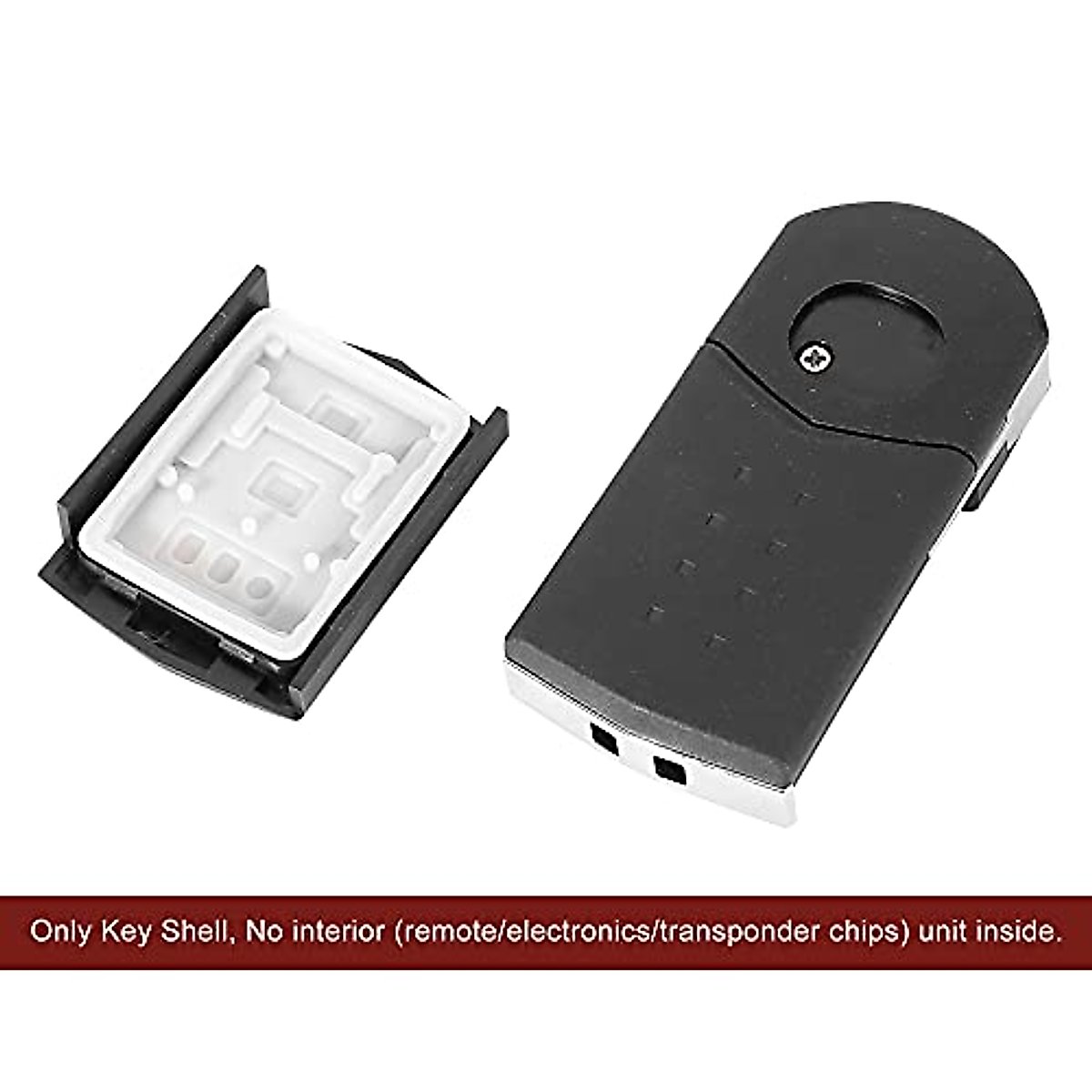 uxcell New Smart Remote Flip Key Fob Shell Case 4 Button for Mazda 3 5 6 RX-8 CX-7 CX-9 2007-2010