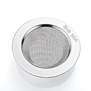 Upgrade 304 Stainless Steel Kitchen Sink Strainer, Kitchen Sink Drain Strainer, Sink Strainers with Large Wide Rim 4.5" Diameter for Kitchen Sinks (Stainless Steel 304) (1 Pack)