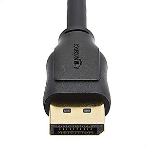 Amazon Basics 8K DisplayPort to DisplayPort 1.4 Cable with 4K@120Hz, 8K@60Hz Video Resolution and HDR Support - 3 Feet, Monitor