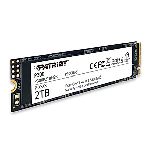 Patriot P300 M.2 PCIe Gen 3 x4 2TB Low-Power Consumption SSD