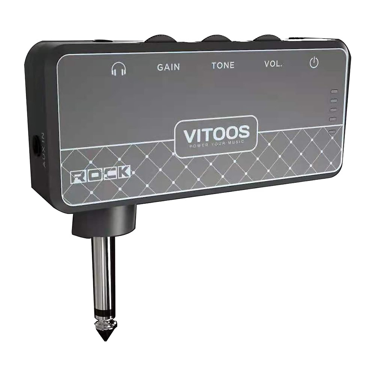 Rock Guitar Headphone Amplifier Amp Micro Headphone Guitar Stereo Rock Tone Amp Amplifier with Free Splitter Plug USB