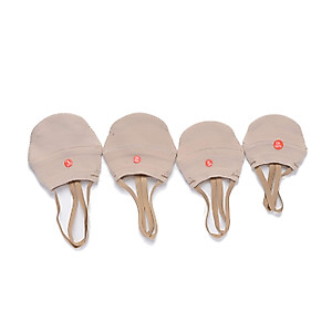 RGPros Knitted Half Sole Toe Shoes Socks for Professional Rhythmic Gymnastic Competition or Ballet Dance (S, 1 Pair)