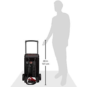 Schumacher Electric DSR140 12/24V Manual Wheel Charger, Car Battery Charger + Jump Starter - 12v + 24v Battery Charger - 200/50/25/10 Amp - Heavy Duty, Professional Grade Engine Starter