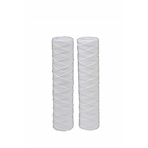 HDX HDX2SF4 String Wound Whole House Water Filter (2 pack): Reduces Sediment - 10 Micron Water Filter