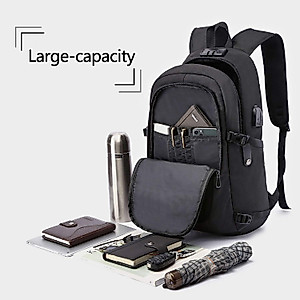 Laptop Backpack,Business Travel Anti Theft Backpack Gift for Men Women with USB Charging Port Lock,Slim Durable Water Resistant College School Bookbag Computer Bag Fits 15.6 Inch Laptop Notebook