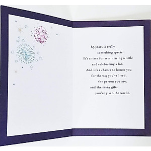 Greeting Card Happy 85th Birthday 85 Years is Really Something Special