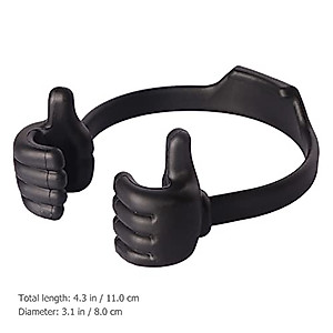 SAFIGLE 4Pcs Lazy Thumbs Up Cell Phone Holder for Desk, Creative Flexible Cell Phone Stands Lazy Phones Stand with Hand Holder Desk, Cellphone Thumb Holder Multi-Angle Phone Holder