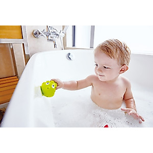 Hape Rock Pool Squirters | Colorful Baby & Toddler Bath Toys, Silicone and Non-Toxic Set, Water Spouting and Suction Crab & Fish