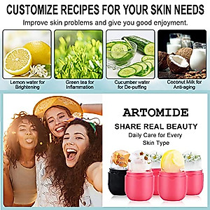 Ice Roller For Face Silicone Ice Face Roller Skin Care Facial Ice Roller Icing Tool Ice Holder For Face Icing Ice Mold For Face Icing Face Ice Pod Skincare