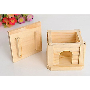 Litewoo Hamster Hideout Chewable Toys Wooden Accessories—— Hut