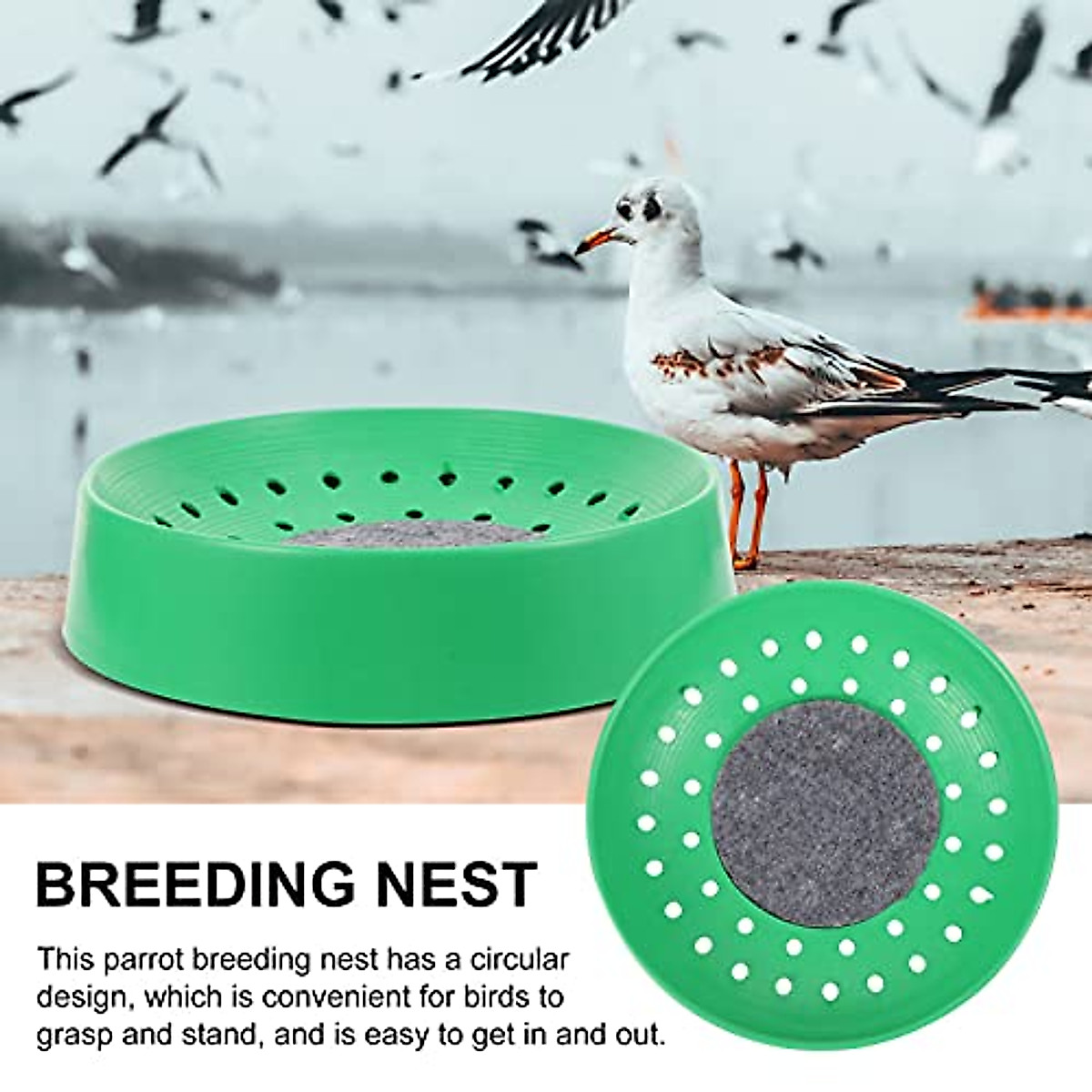 Ipetboom 4 Pcs Small Bird Nests, Bird Nesting Bowls Bird Breeding Hatching Nest Pigeon Nest Bird Nest Bowls Canary Nest Bird Supplies for Home Farm, 22.5x22.5x5cm