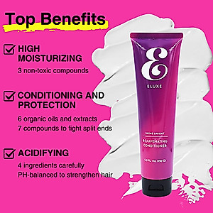 ELUXE Rejuvenating Conditioner for Hair Damage Repair – Smoothing Hair Conditioner for Frizzy or Damaged Hair – Soften & Shiny Hair (Pack of 1)