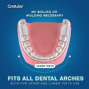 Mouth Guard for Grinding Teeth, Mouth Guard for Clenching Teeth at Night, Custom-fit Mouth Guard for Bruxism and Teeth Clenching