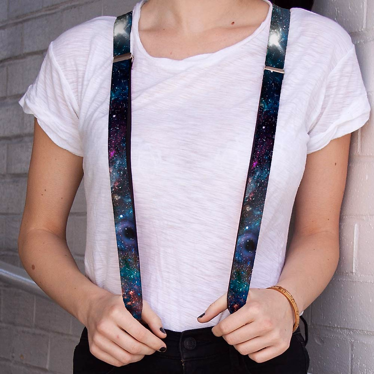 Buckle-Down mens Buckle-down - Galaxy Suspenders, Galaxy, One Size US