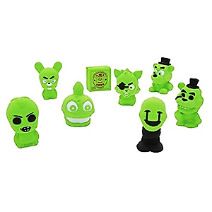 Five Nights at Freddy's 3-Pack Mystery Bag - Assorted Glow-in-the-Dark Squishy Figures - Ages 4+ Officially Licensed