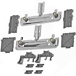 Dishwasher Dish Rack Adjuster Kit Replaces for KitchenAid KUDS35FXSS1 KUDE40FXSS5 KUDS35FXSS3 KUDS30IXBL1 KUDS35FXBL9 KUDE20IXSS9 KUDS30FXSS5 Dishwasher