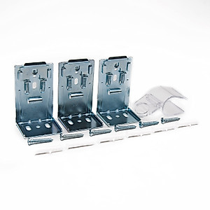 Lihopefe Universal Replacement, L-Shaped Metal Blinds mounting Brackets, Mountings Brackets for Vertical Blinds （42 mm, 1.65 inch） (3 Pack)