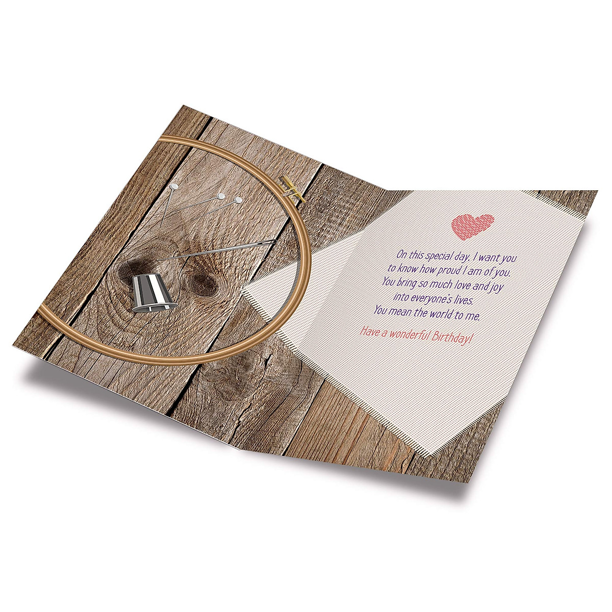 Prime Greetings Happy Birthday Card For Daughter, Made in America, Eco-Friendly, Thick Card Stock with Premium Envelope 5in x 7.75in, Packaged in Protective Mailer